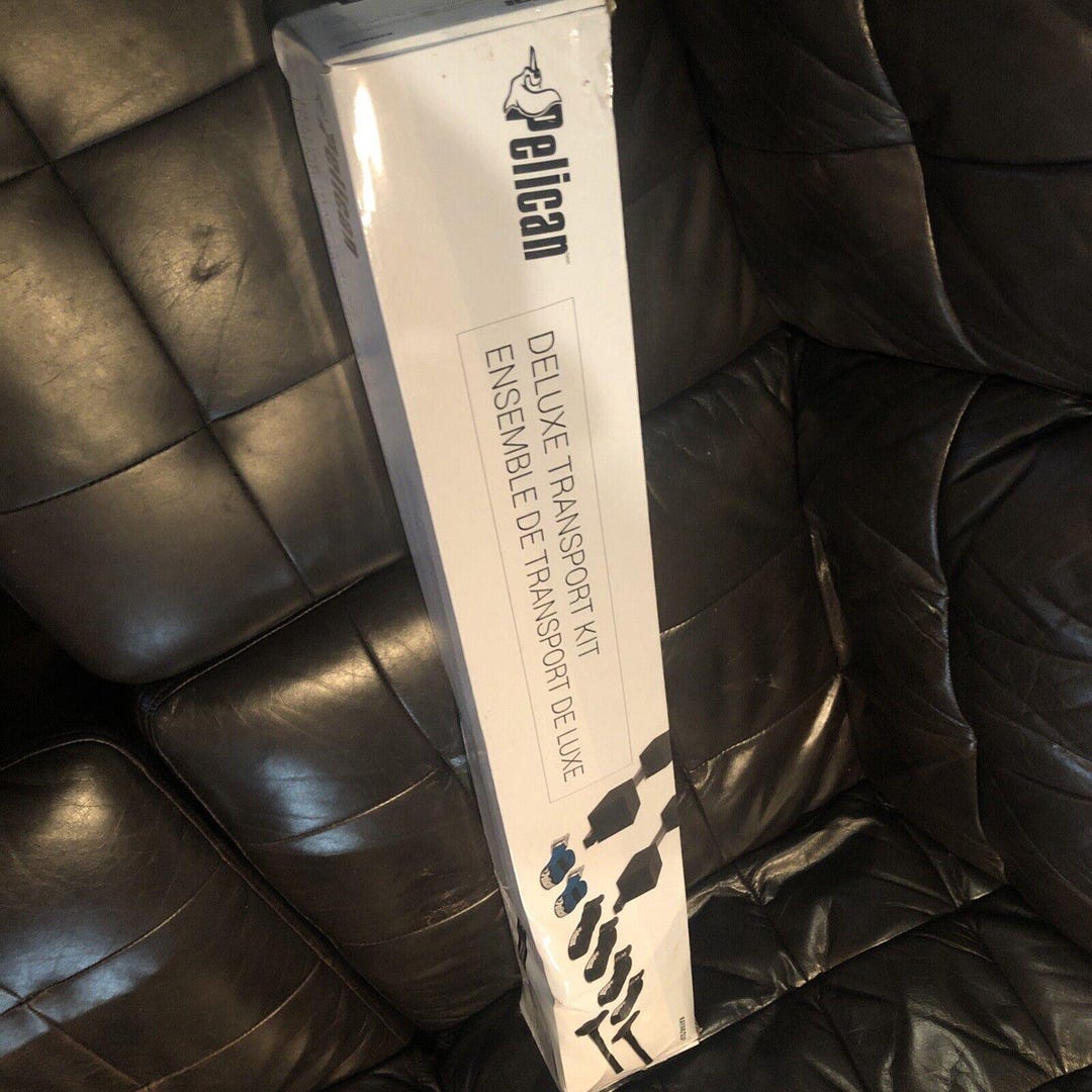 Pelican Adjustable Deluxe Foam Block Transport Roof Kayak Carrier Kit ...