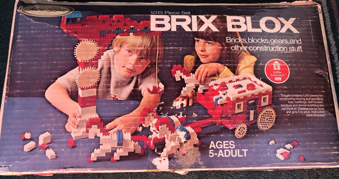 Sears Best Brix Blox Construction Set 1013 Piece Set Original Box ...