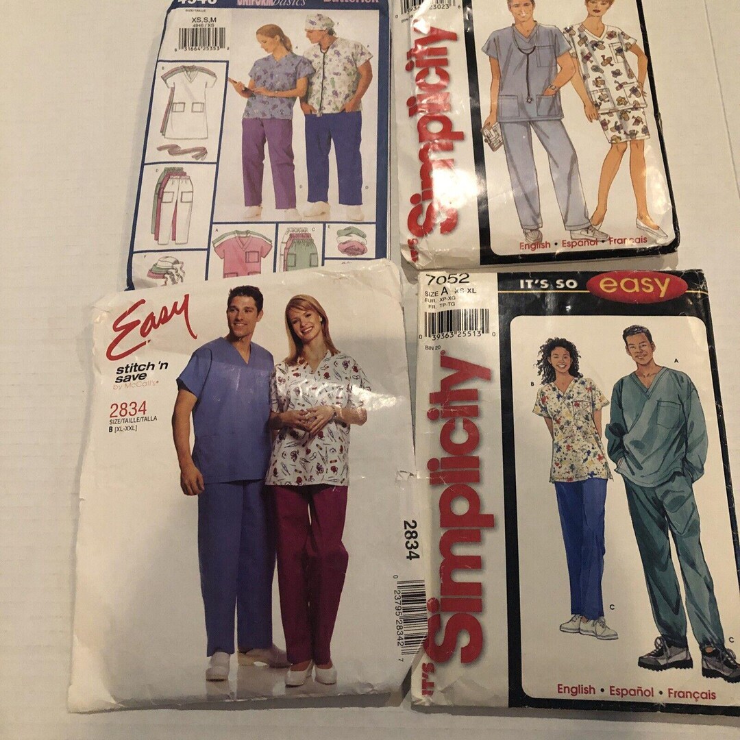 Scrubs Sewing Pattern Lot - Etsy