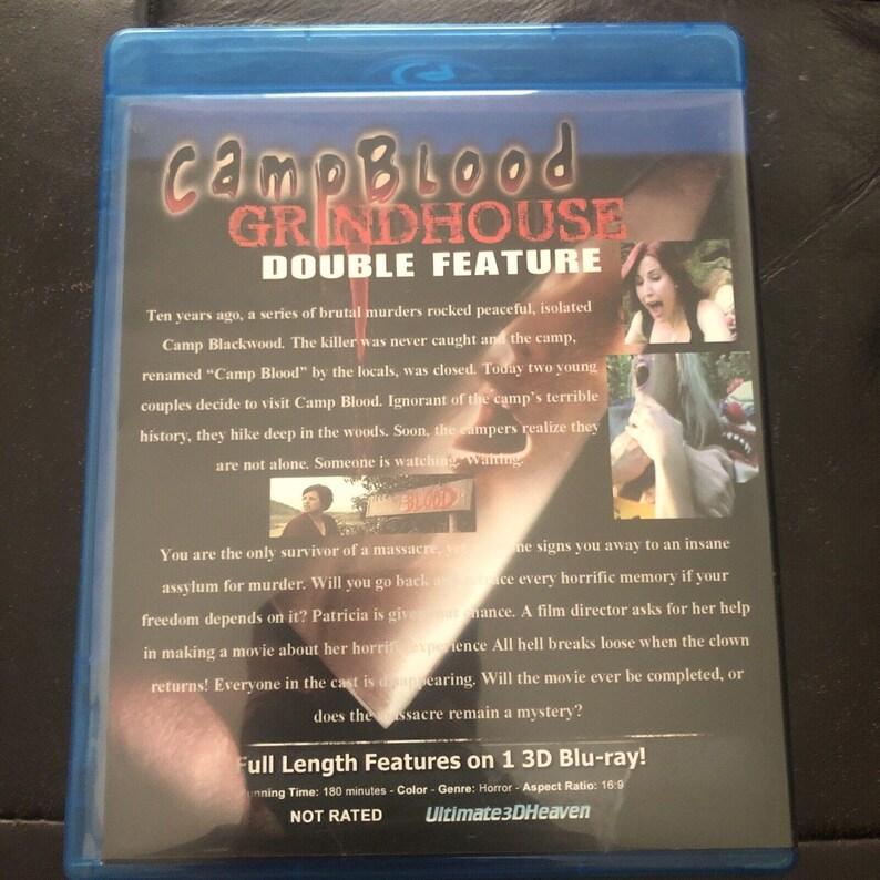 Camp Blood Grindhouse Double Feature Blu-ray - Etsy