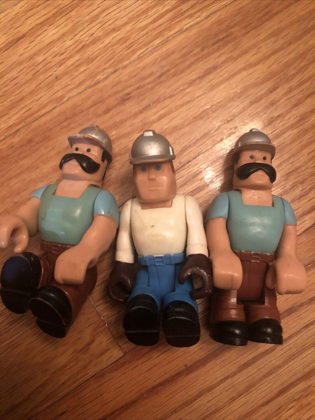 Vintage Fisher Price Husky Helpers Construction Action Figure 70s Lot ...
