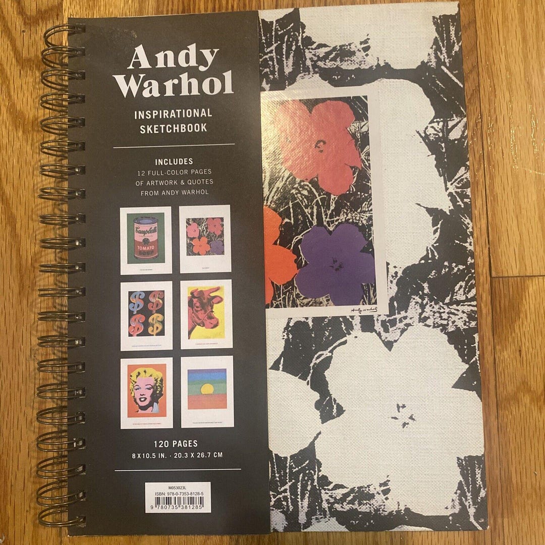Andy Warhol Inspirational Sketchbook : Includes 12 Full-color Pages Of ...