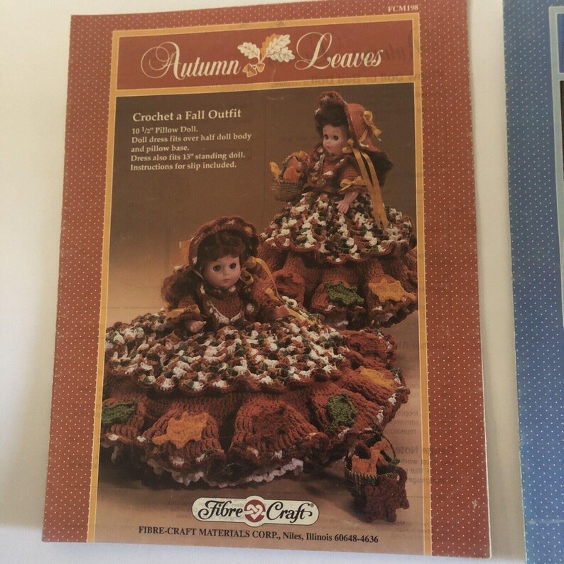 1989 Vintage Fibre Craft Crochet Pattern Books Snowflake & Autumn ...