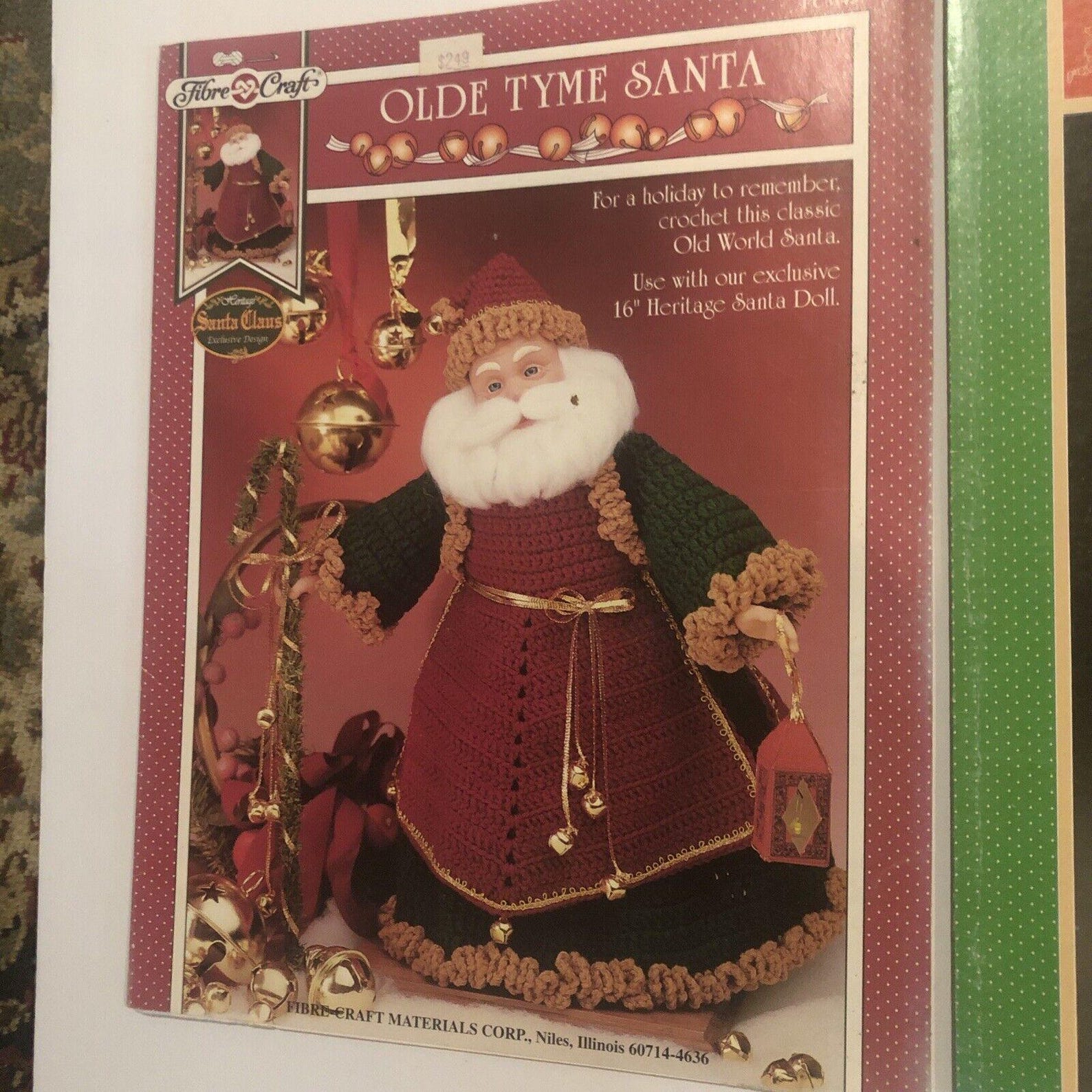 1980s 1990 Fibre Craft Santa Claus Mrs Clause and Old Tyme S Crochet ...