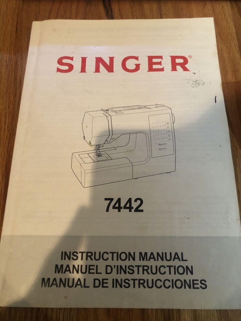 SINGER 7442 Electronic Sewing Machine With Foot Pedal Control and Power ...