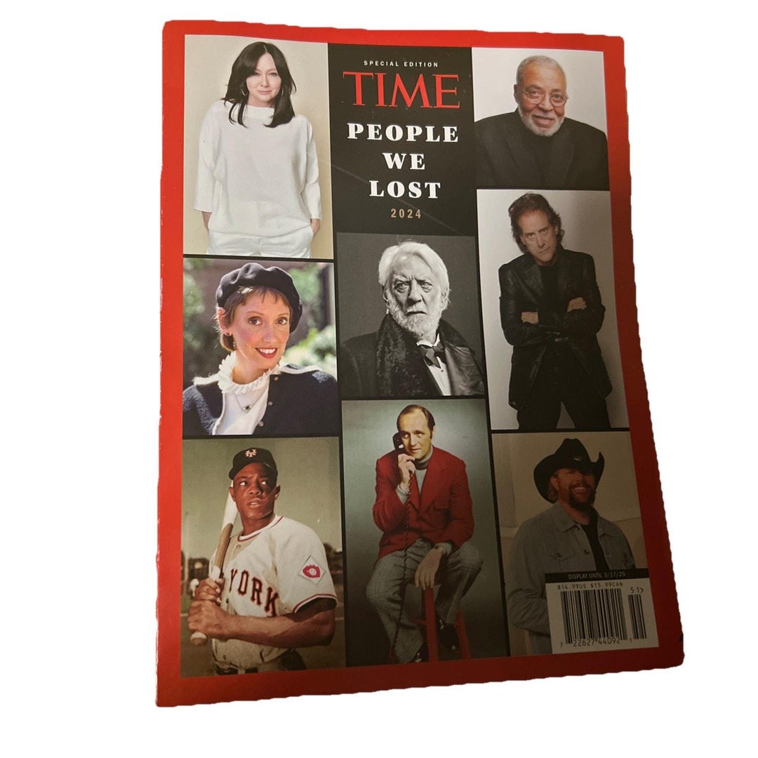 Time Magazine - Special Edition - People We Lost 2024 - Etsy