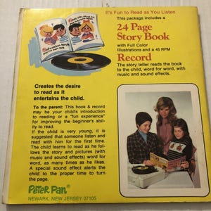 Peter Pan Record Read-along Book and 45 RPM Record Set 1939 - Etsy