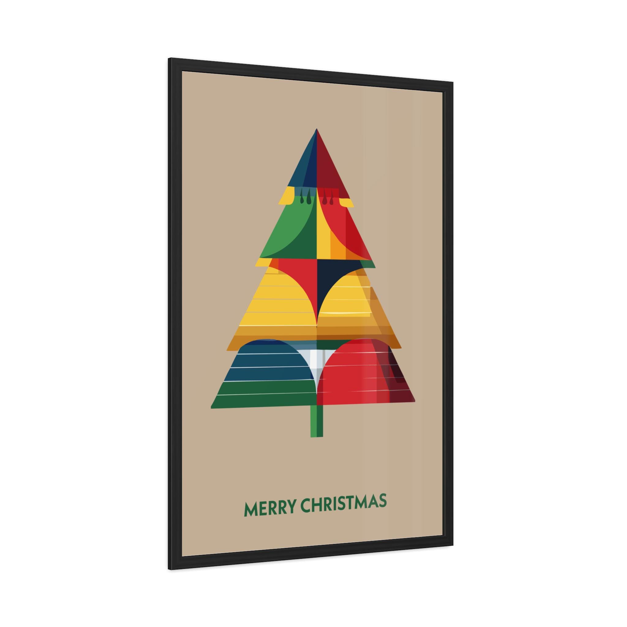 Bauhaus Wall Art, Christmas Tree Shape, Framed Posters, Minimalist ...