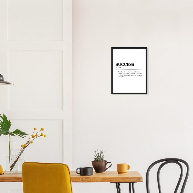 Large Framed 30x40cm Success Definition Success Framed Poster Success ...