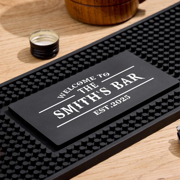 Personalized Bar Mat - Etsy