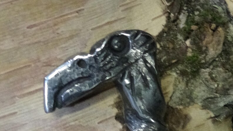 Raven Railroad Spike Knife With Raven Pommel, Hand Forged. - Etsy