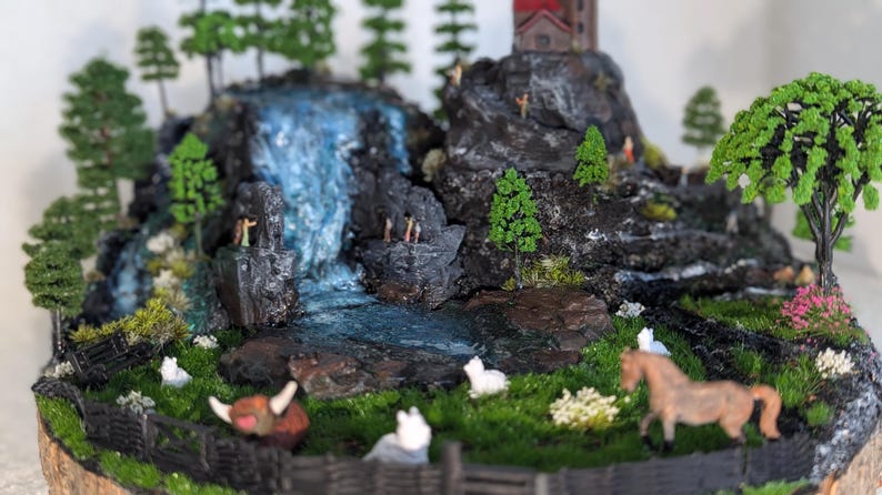 Landscape Waterfall Diorama - Etsy