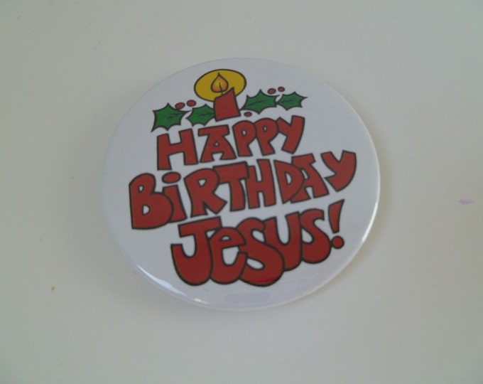 Christmas Happy Birthday Jesus Magnet - Etsy