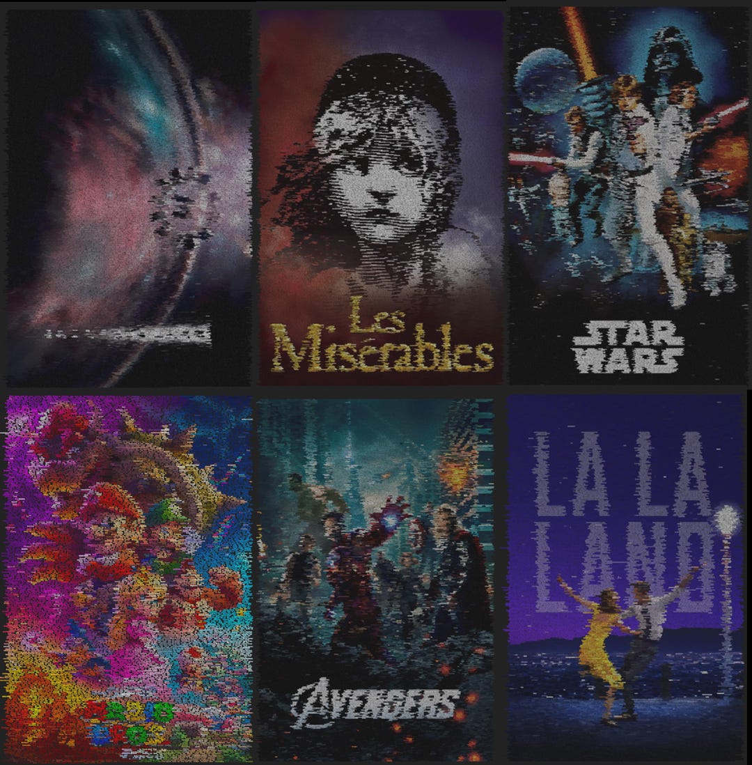 Custom Movie Poster Colored From Movie Screenplay - Etsy