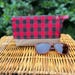 Buffalo Plaid Zipper Pouch, Handmade Cotton and Canvas Bag With Metal ...