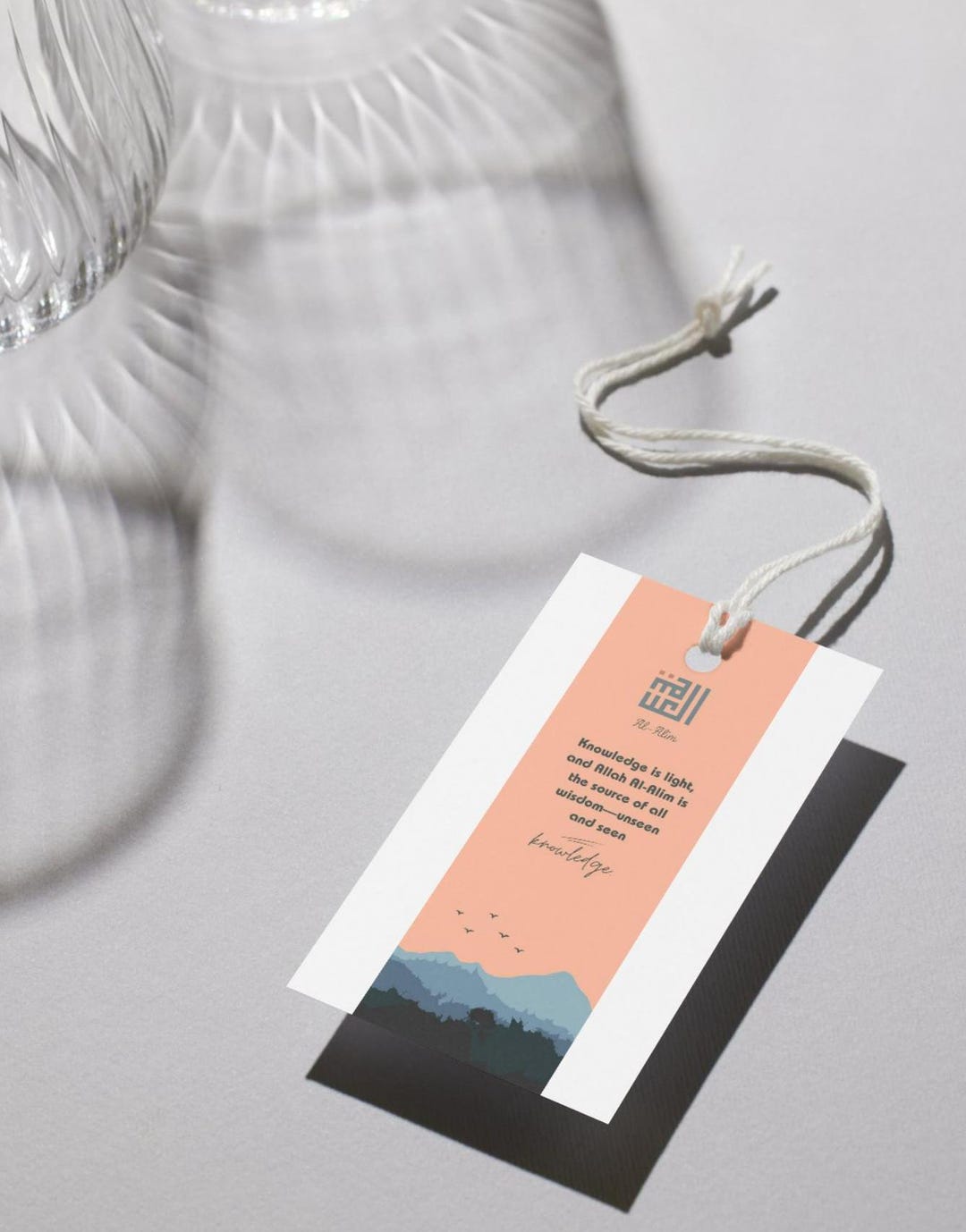 Allah's Name Bookmark, Knowledge and Wisdom Bookmark ,calligraphy ...