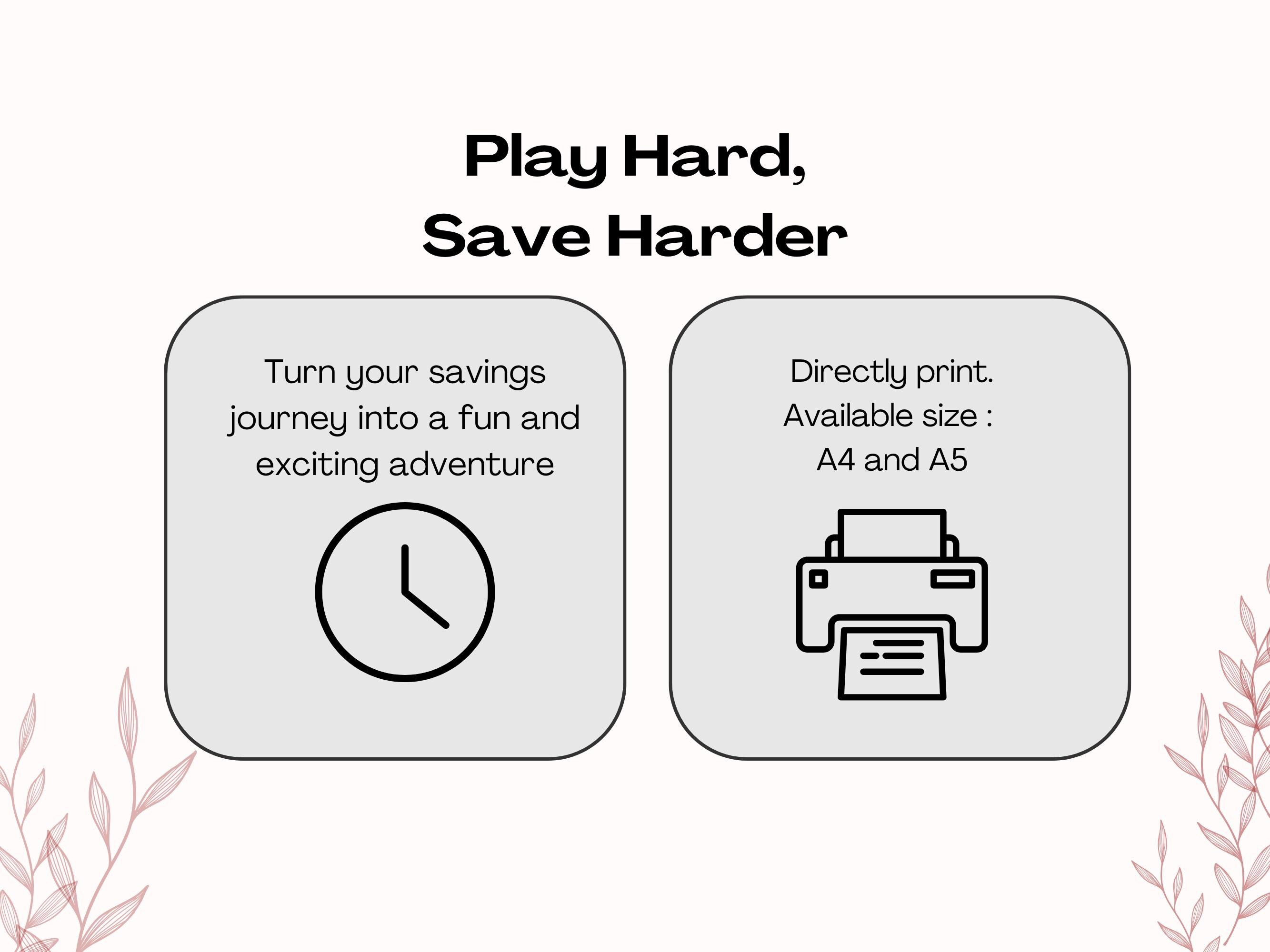 Saveopoly Savings Challenge, Printable Savings Game, Money Tracker ...