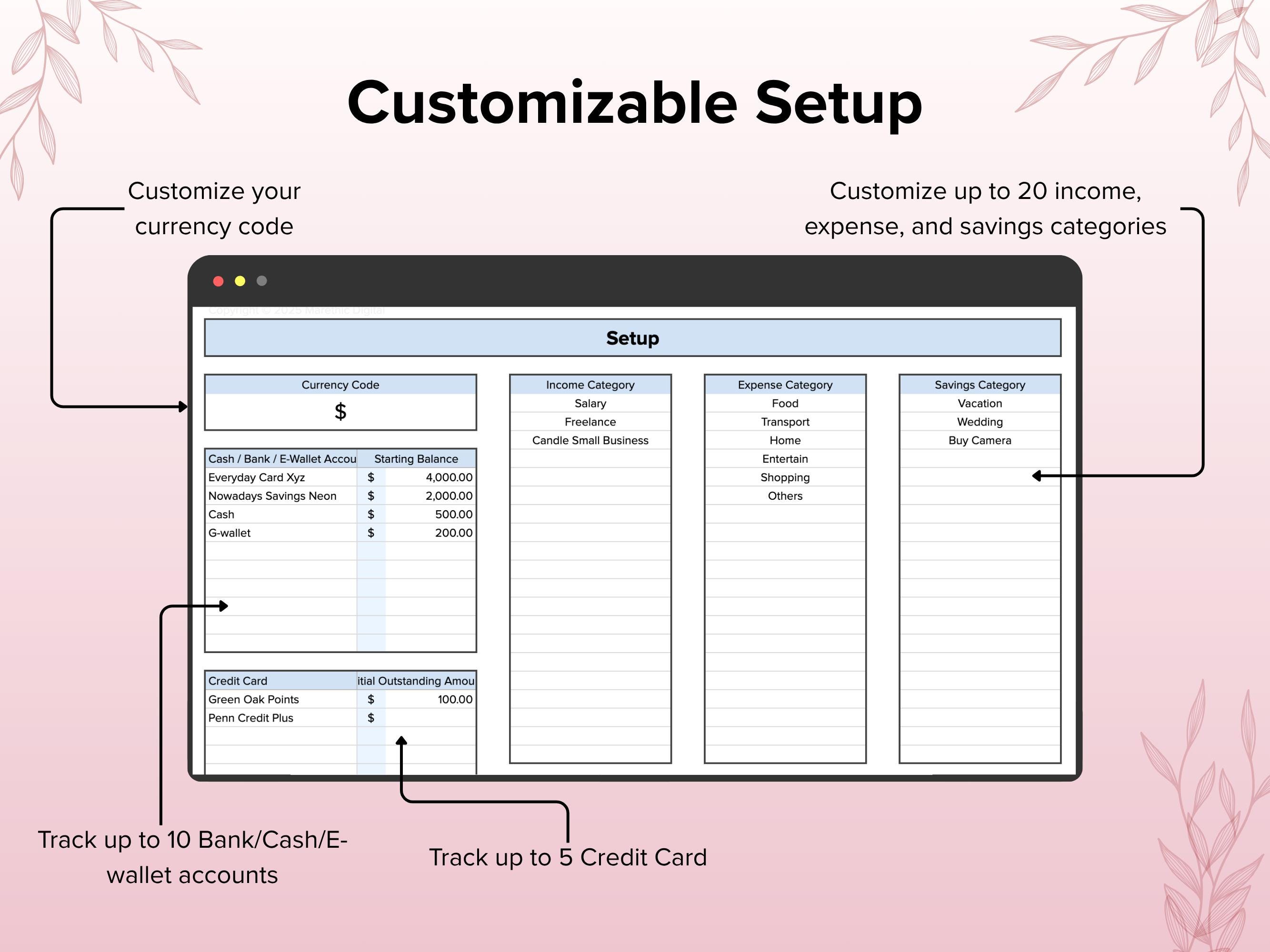 Personal Finance Tracker, Bank Account Tracker, Account Balance ...