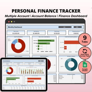 Money Tracker Multi Bank Account - Etsy