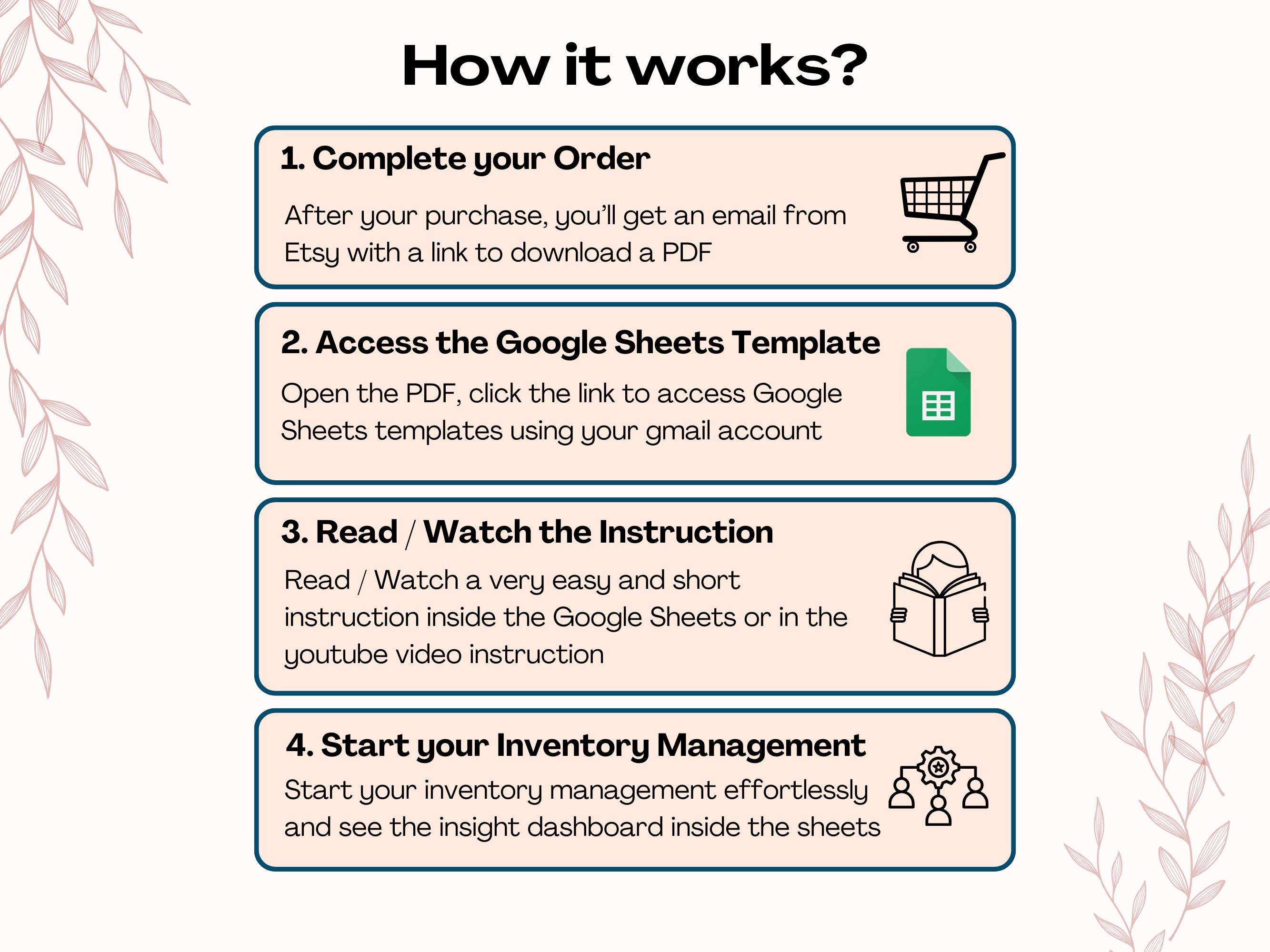 Inventory Tracker Google Sheets, Small Business Inventory Management ...