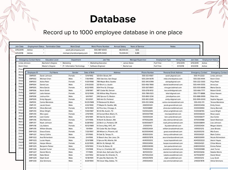 Employee Database Manager, Employee Data Management System Google ...