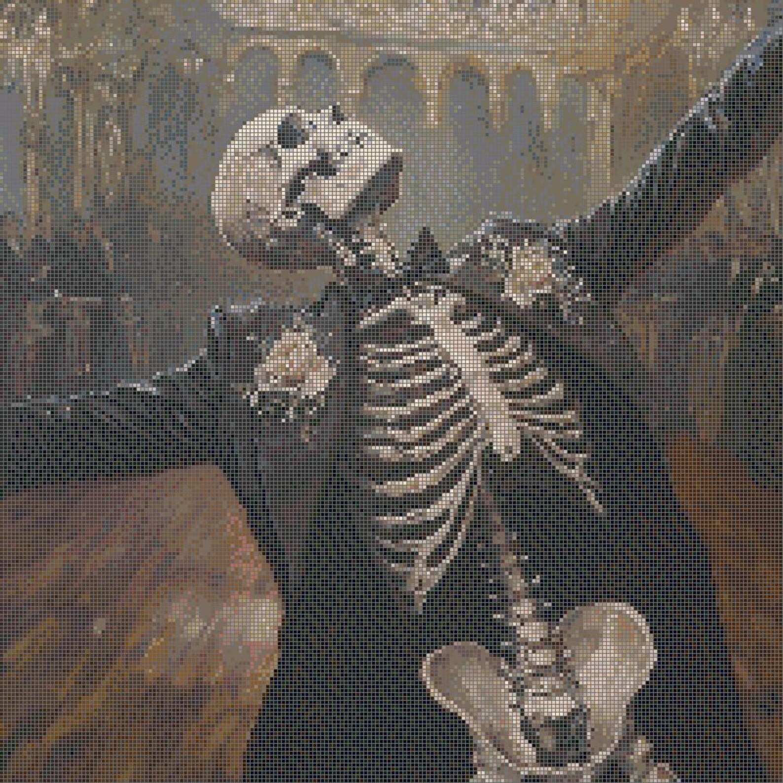 5 Cross Stitching Patterns the Ballroom Skeletons Bundle - Etsy