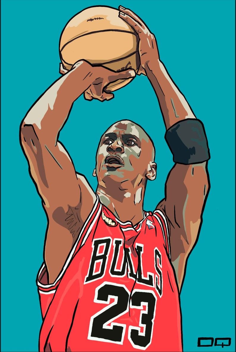 Legendary Precision Michael Jordan - Etsy