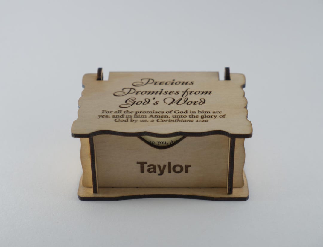 Bible Promise Box, Christian Birthday or Christmas Gift, KJV Bible ...