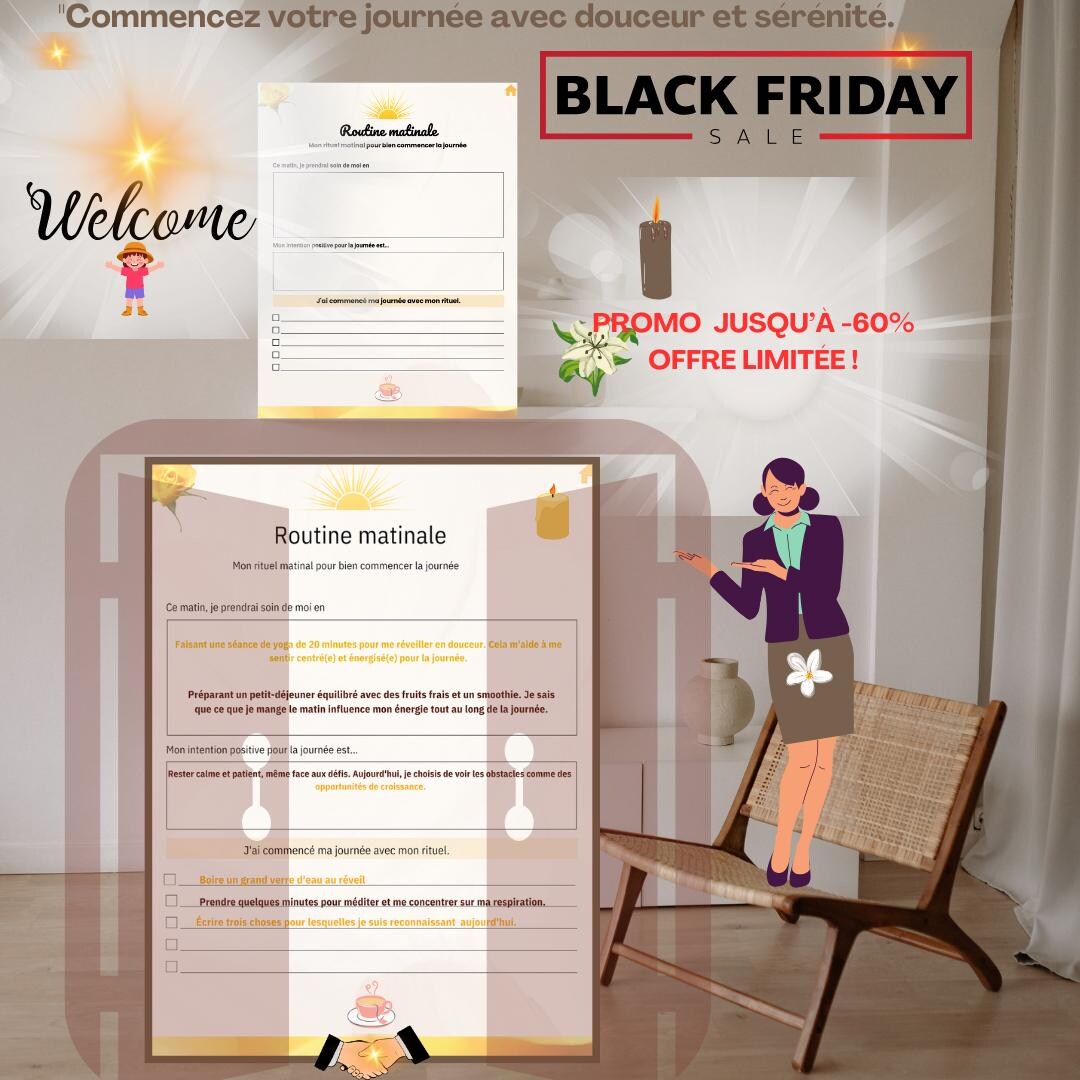 Digital Planner PDF Morning Routine Well-being Ritual, iPad & Goodnotes ...