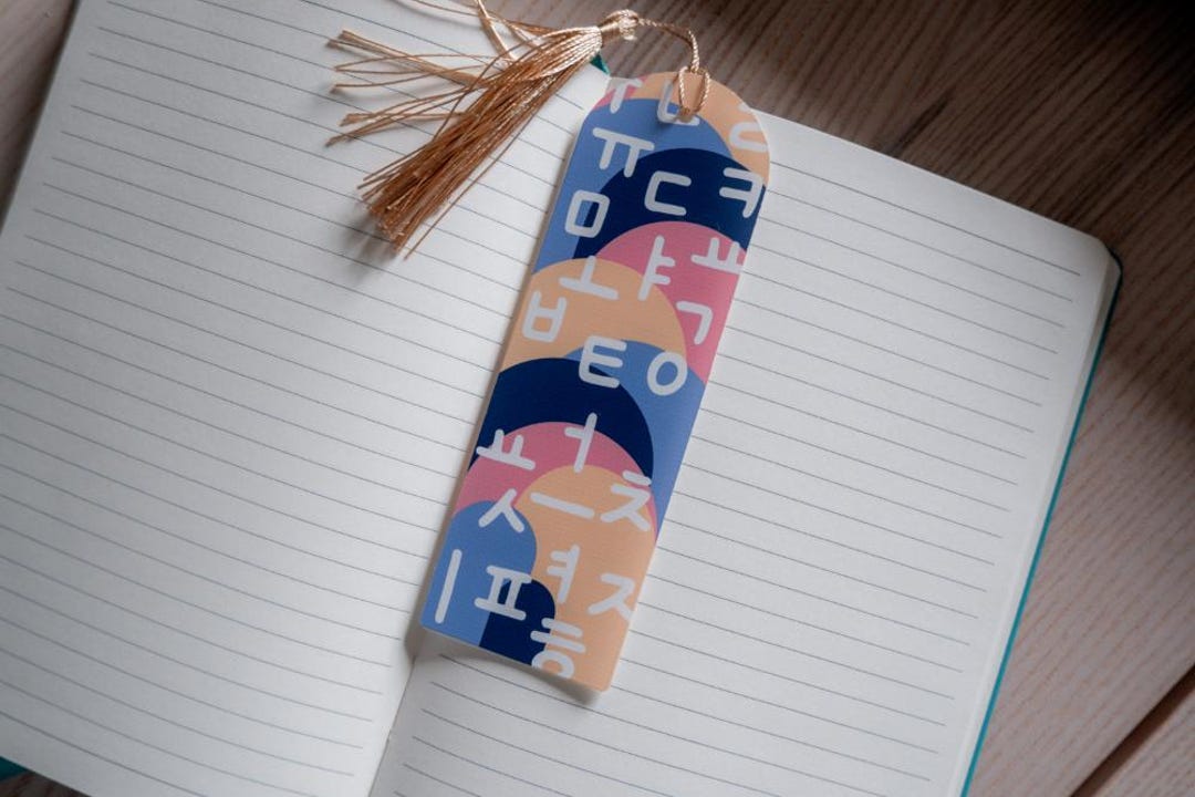 Korean Accessories, Korean Bookmarks, Hangul Bookmarks, Korean Designs ...