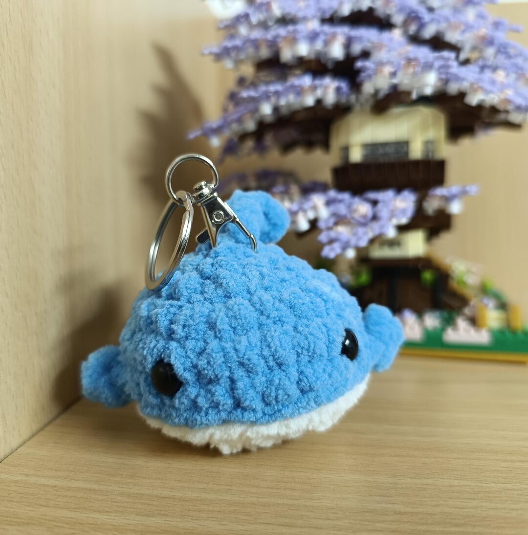 Crochet Baby Shark Keychain - Adorable Amigurumi Pal! - Etsy