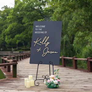 Acrylic 3D Lettering Welcome Sign & Table Number Bundle, Acrylic ...