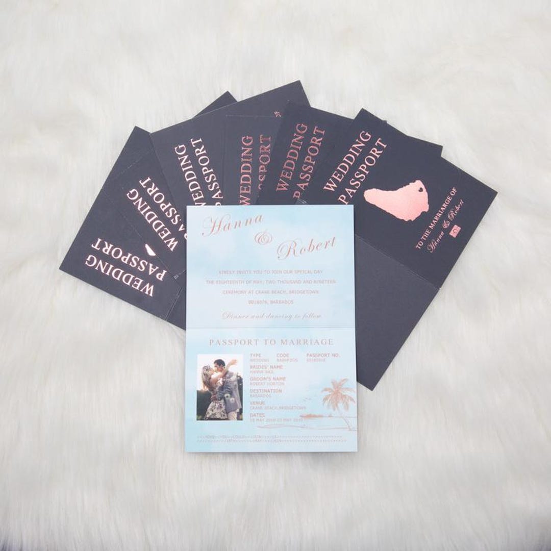 Passport Invitation, Destination Wedding Invitations, Airplane, Airline ...