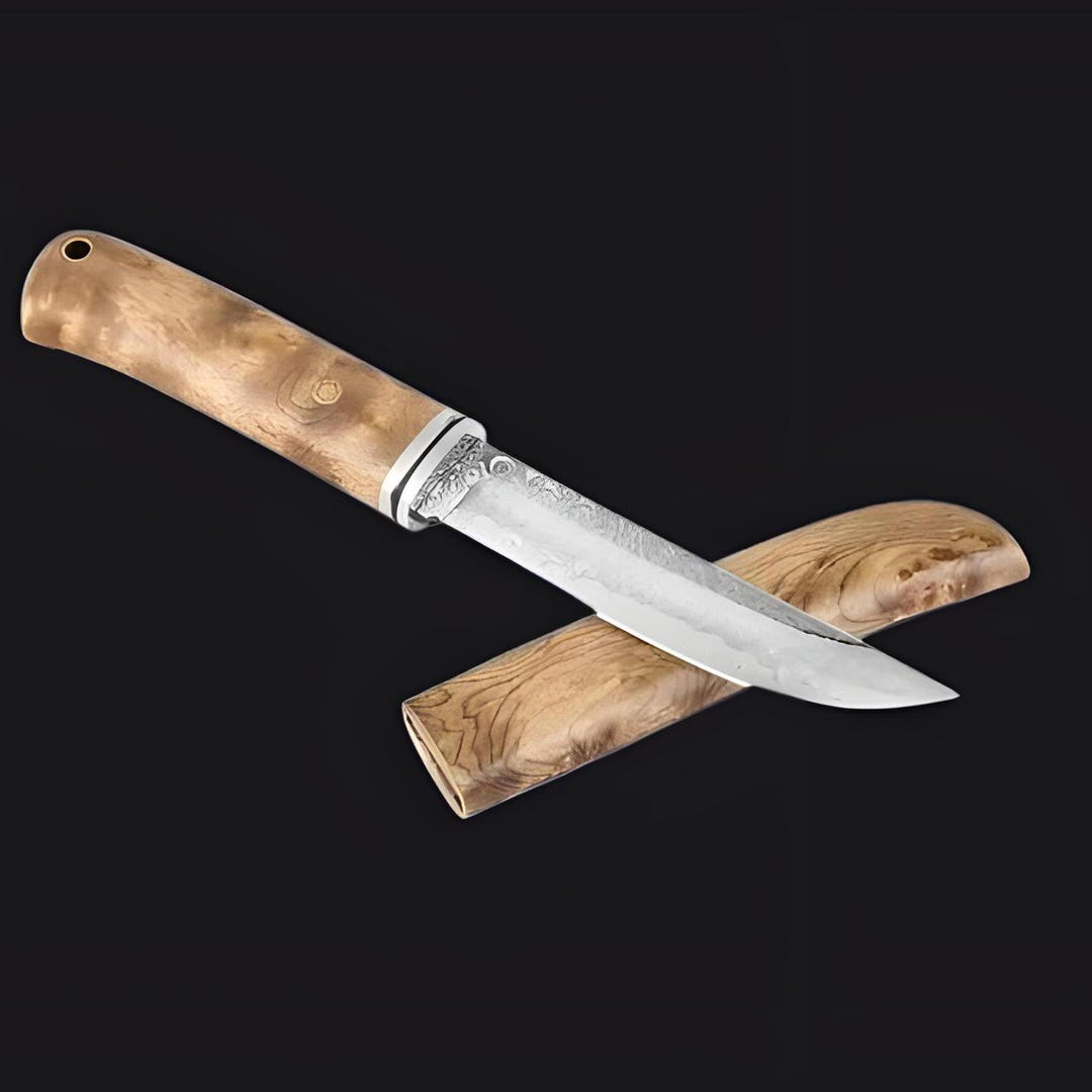 Handmade Damascus Steel Bushido Knife Best Damascus Shadowwood Hunting ...