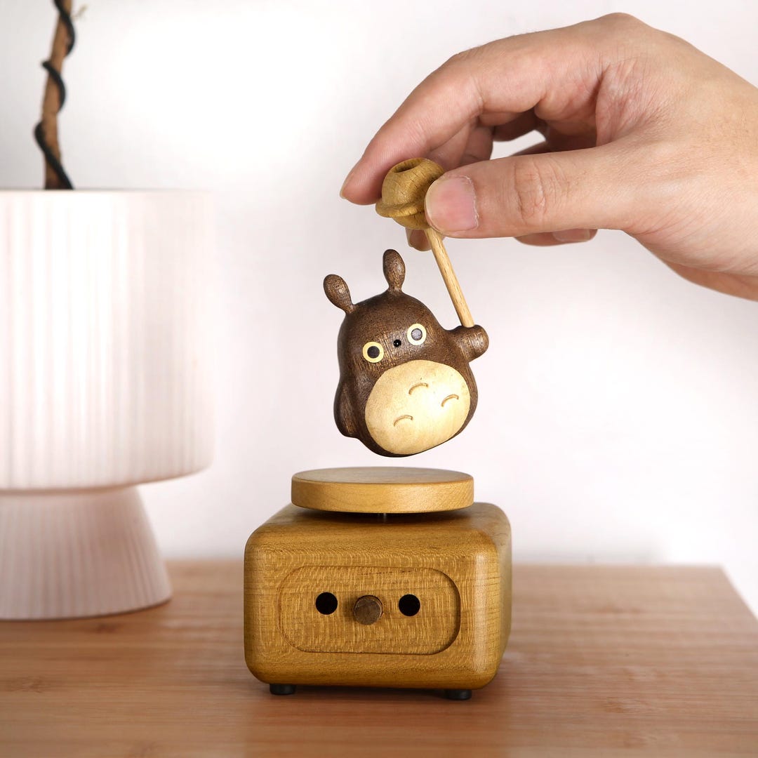 Personalized Totoro Rotating Music Box,wooden Custom Music Box ...
