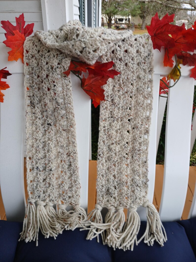 Oatmeal Winter Scarf - Etsy
