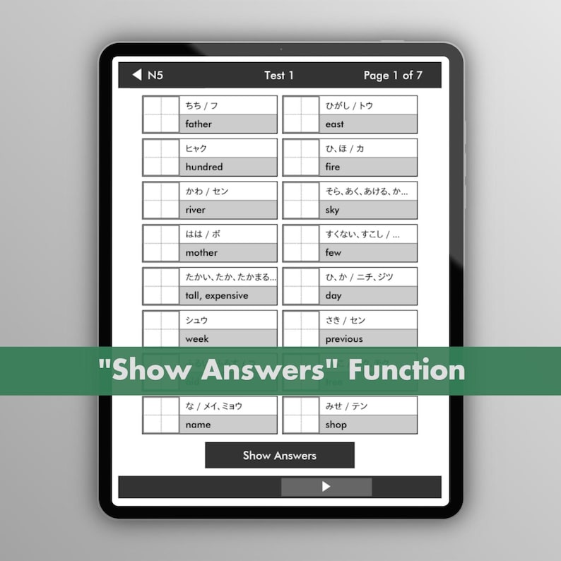 JLPT Kanji (N5-N1) "study App in a Pdf" - Etsy
