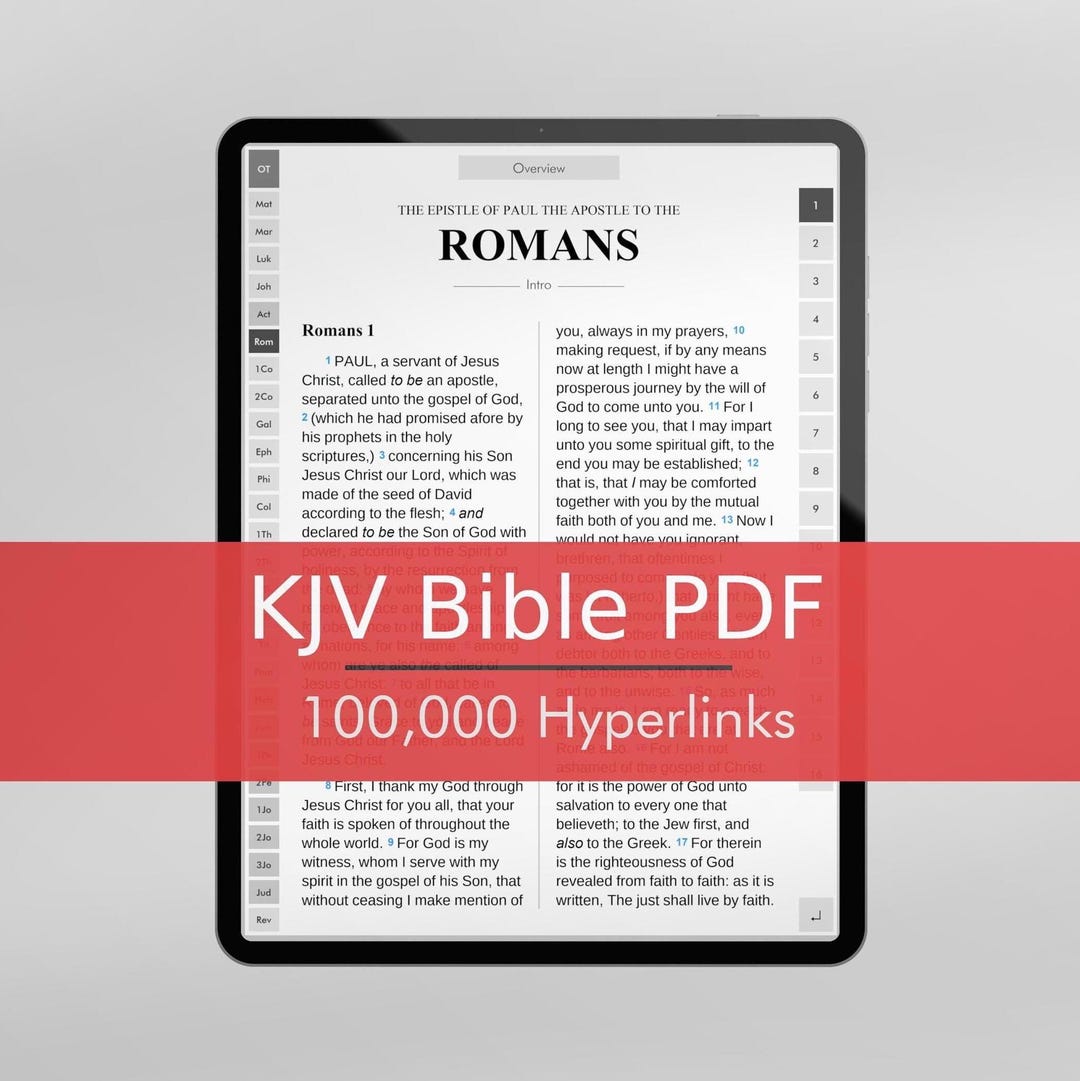 The KJV Digital Bible in a Beautiful PDF Notes. for Boox, Kindle Scribe ...