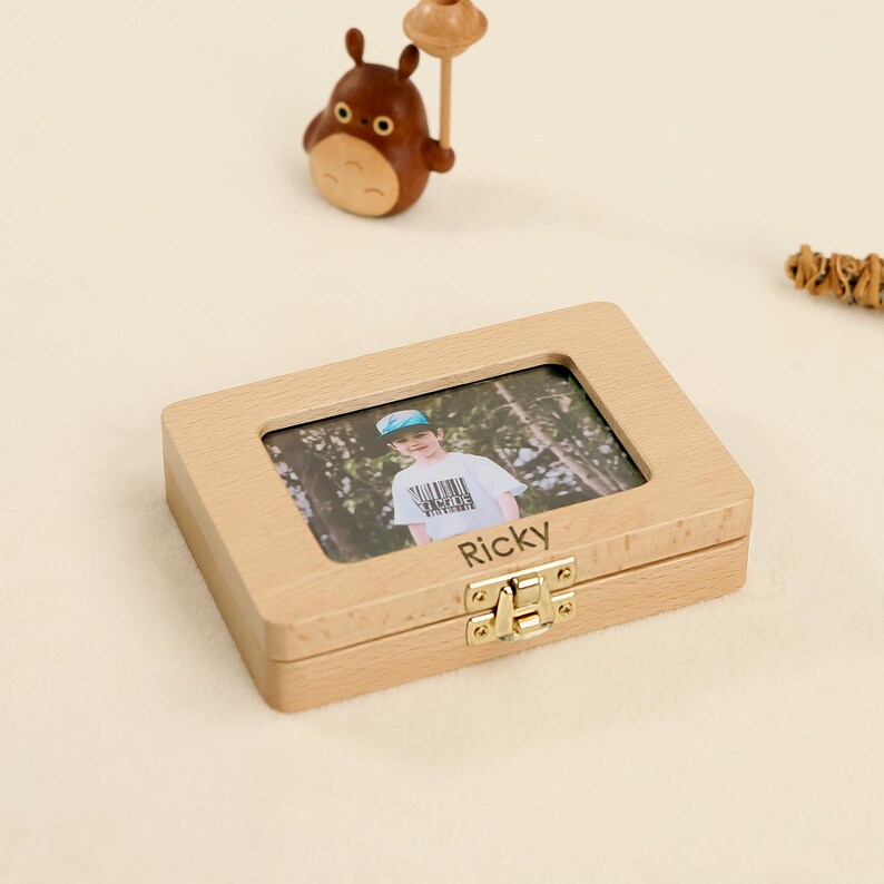 Birthday Custom Engraved Name Box for Teeth - Personalized Wooden Tooth ...