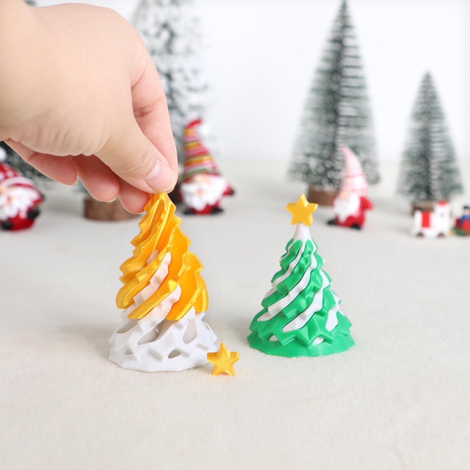 3D Printed Christmas Tree Fidget Toy STL File, 3D Spiral Desk Toy, 3D ...