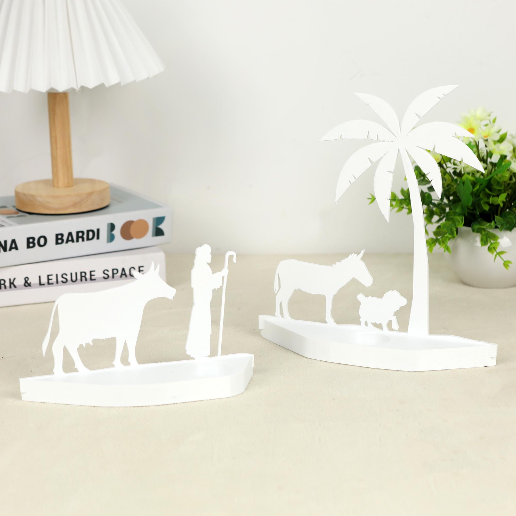 3D Printable Nativity Scene Kit Files, LED Candle Holder STL File ...