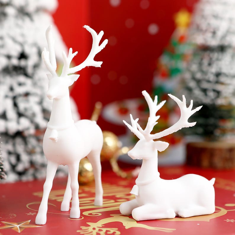 D Printed Reindeer Model, Elegant Christmas Reindeer, Simple and Cute ...