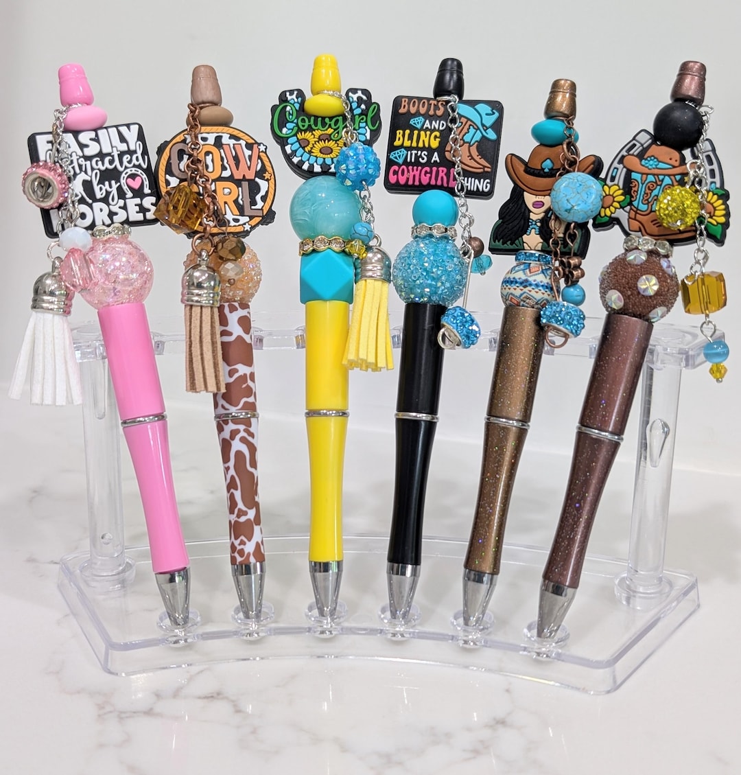 Beaded Cowgirl Pens: Western Theme Gift With Free Refill - Etsy