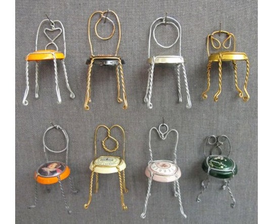 100 X Champagne Wire Cage Chairs for Wedding Place Card Holders Champagne Chairs - Any Style ...