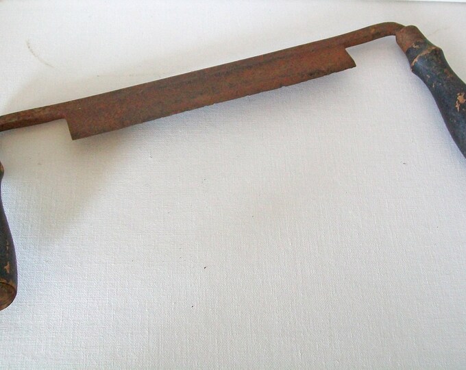 Antique or Vintage Two-handed Planer Scraper - Iron Drawing Knife With ...
