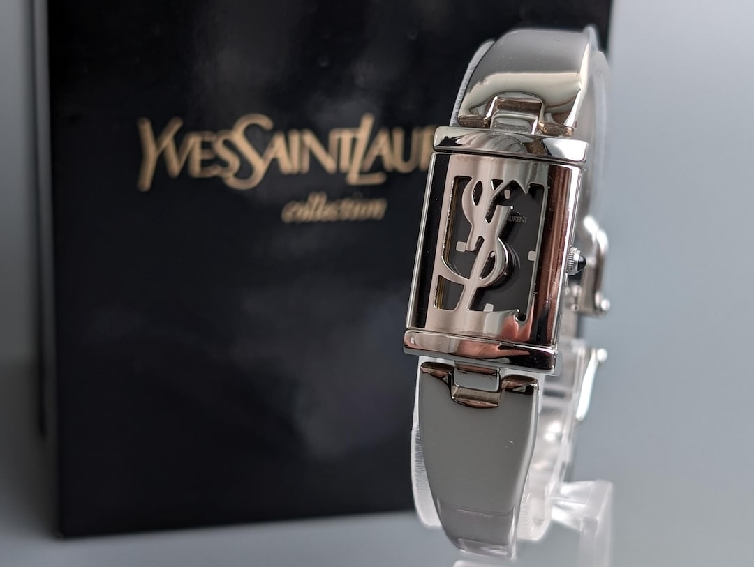 YSL Yves Saint Laurent 40th Anniversary Quartz Stainless Steel Women ...