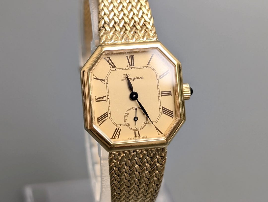 LONGINES 831 Roman Dial Manual Winding Gold Women's Watch Vintage 24mm ...
