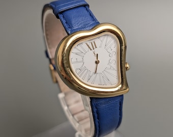 RARE Beautiful Vintage YSL Yves Saint Laurent Heart Design Leather ...
