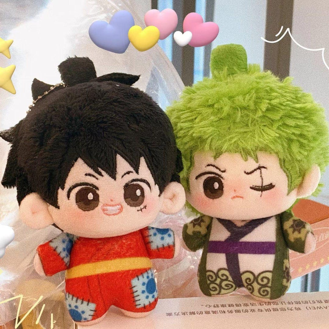 Pre_order ONE PIECE DOLL Luffy and Zoro Plushie 10cm - Etsy