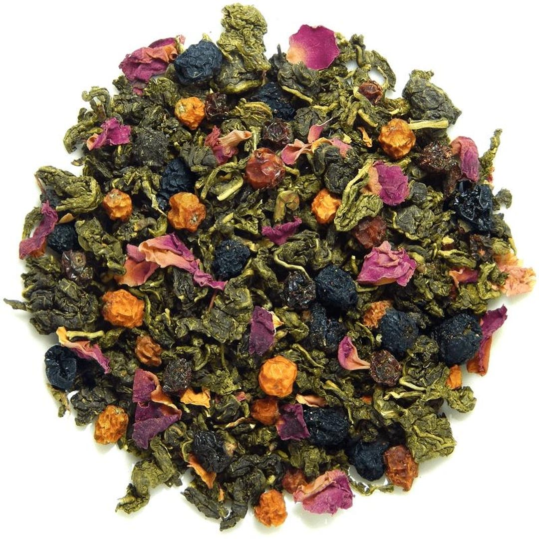 Oolong Tea blackcurrant Premium Loose Leaf Tea With Fruity & Tart Notes ...